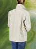 Oversized Leather Shirt Bone – Tenku Designs